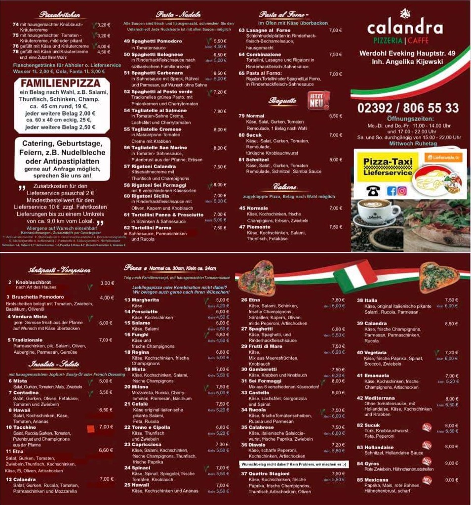 Speisekarten-Werdohl